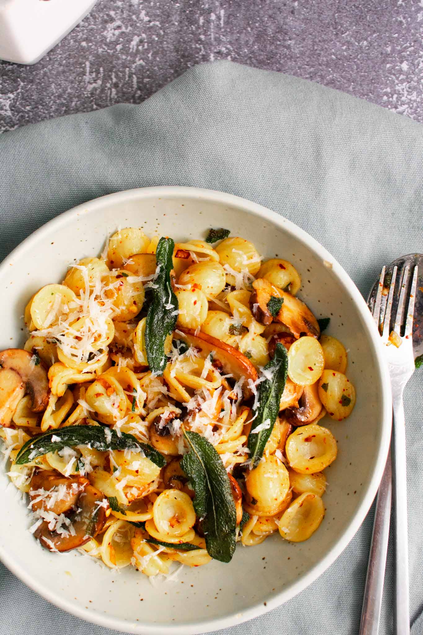 Quick and Easy Sage Mushroom Pasta