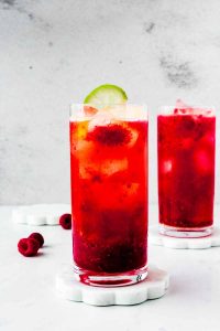 Raspberry Fizz Mocktail