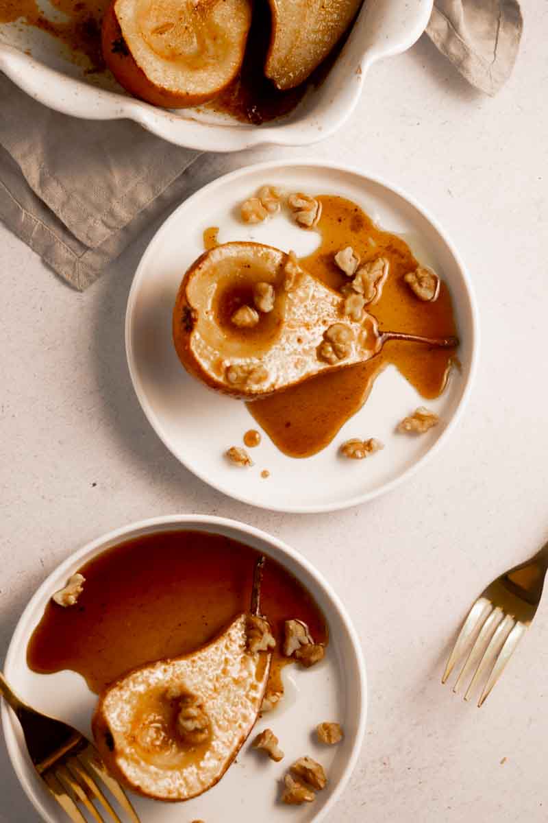 Brown Sugar Baked Pears