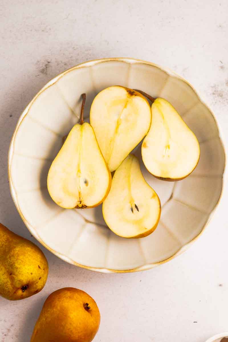 Brown Sugar Baked Pears