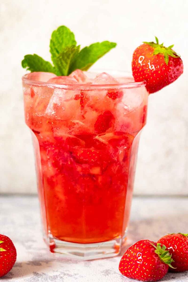 Sparkling Strawberry Mocktail